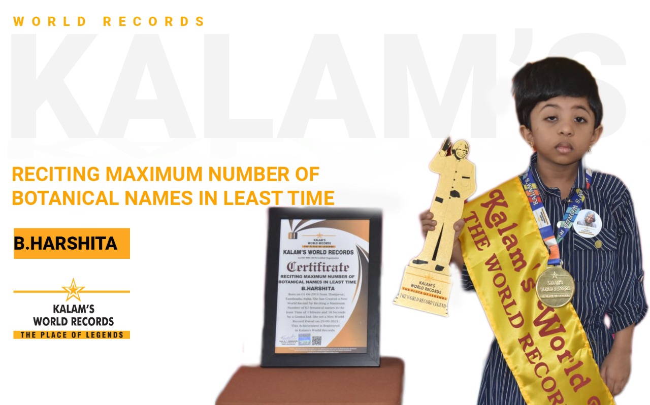 Reciting Maximum Number of Botanical Names in the Least Time - Kalams ...