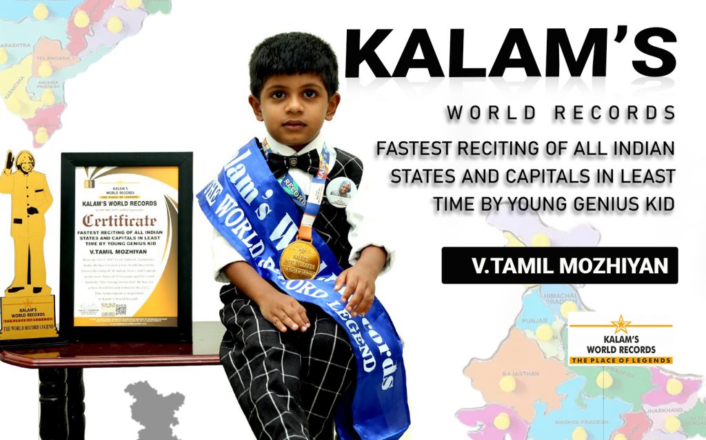 Fastest Reciting of All Indian States and Capitals in the least Time by ...