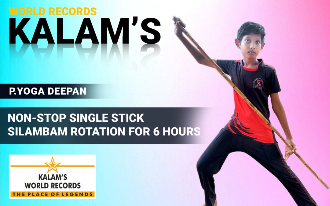 Non-Stop Single Stick Silambam Rotation for 6 Hours - Kalams World Records