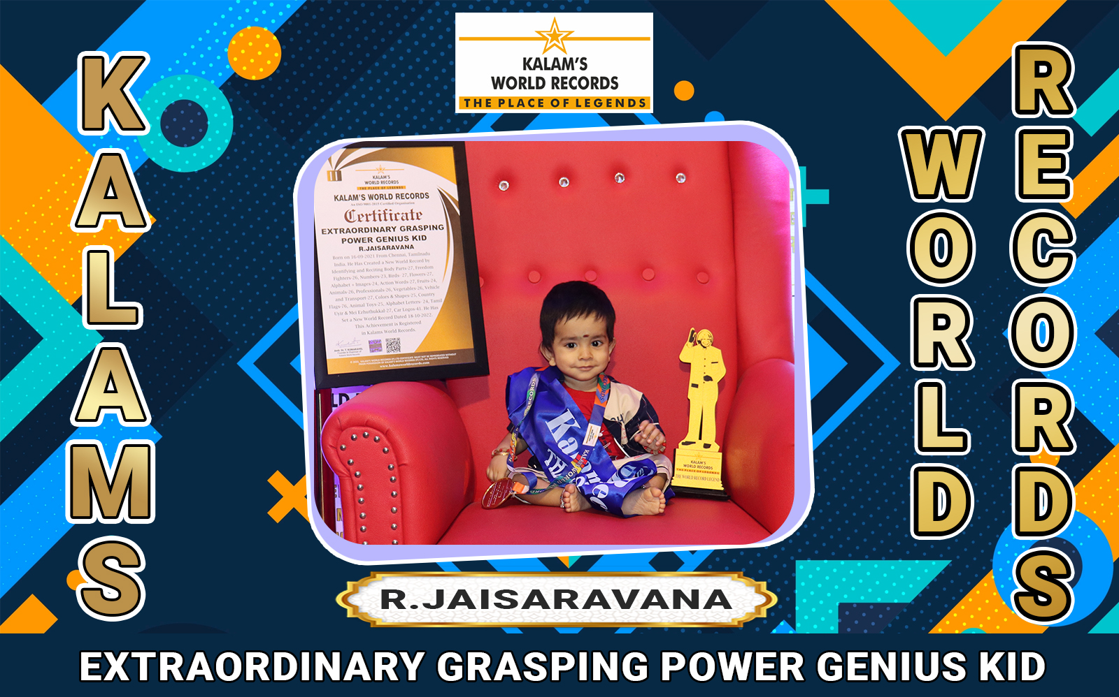 Extraordinary Grasping Power Genius Kid - Kalams World Records