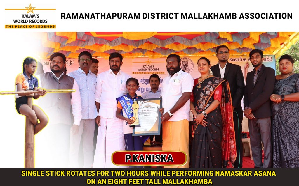 Single Stick Rotates for Two Hours While Performing Namaskar Asana on ...