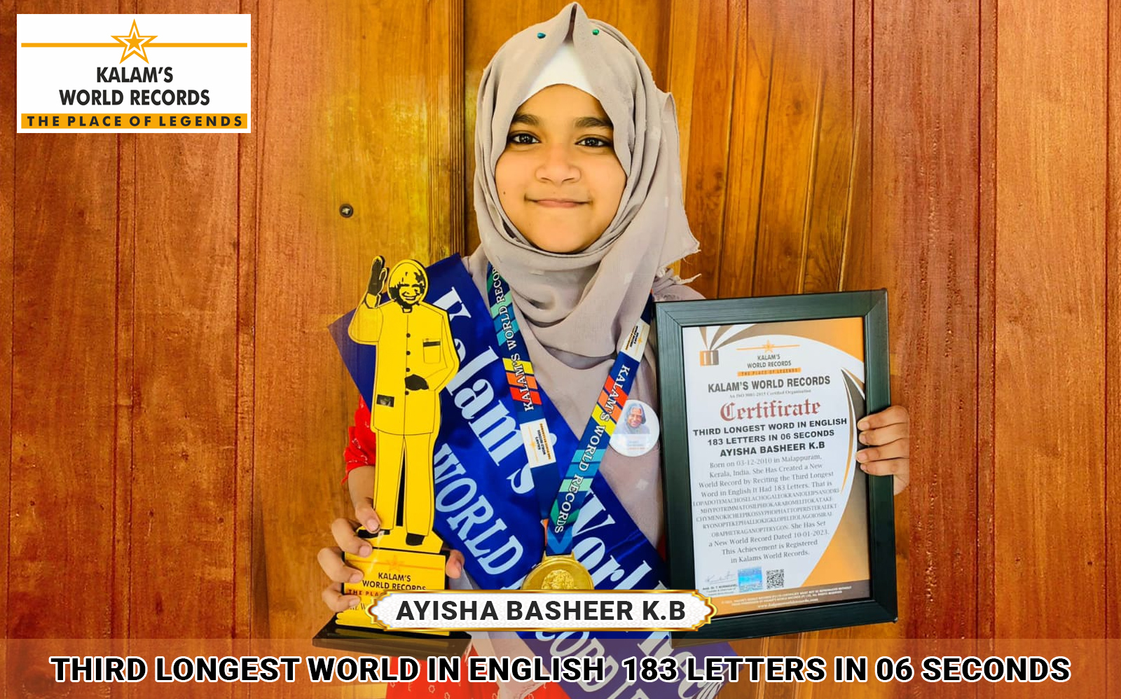 Third Longest World In English 183 Letters In 06 Seconds Kalams World