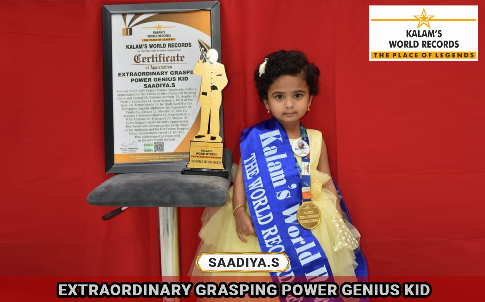 Extraordinary Grasping Power Genius Kid | Kalams World Records
