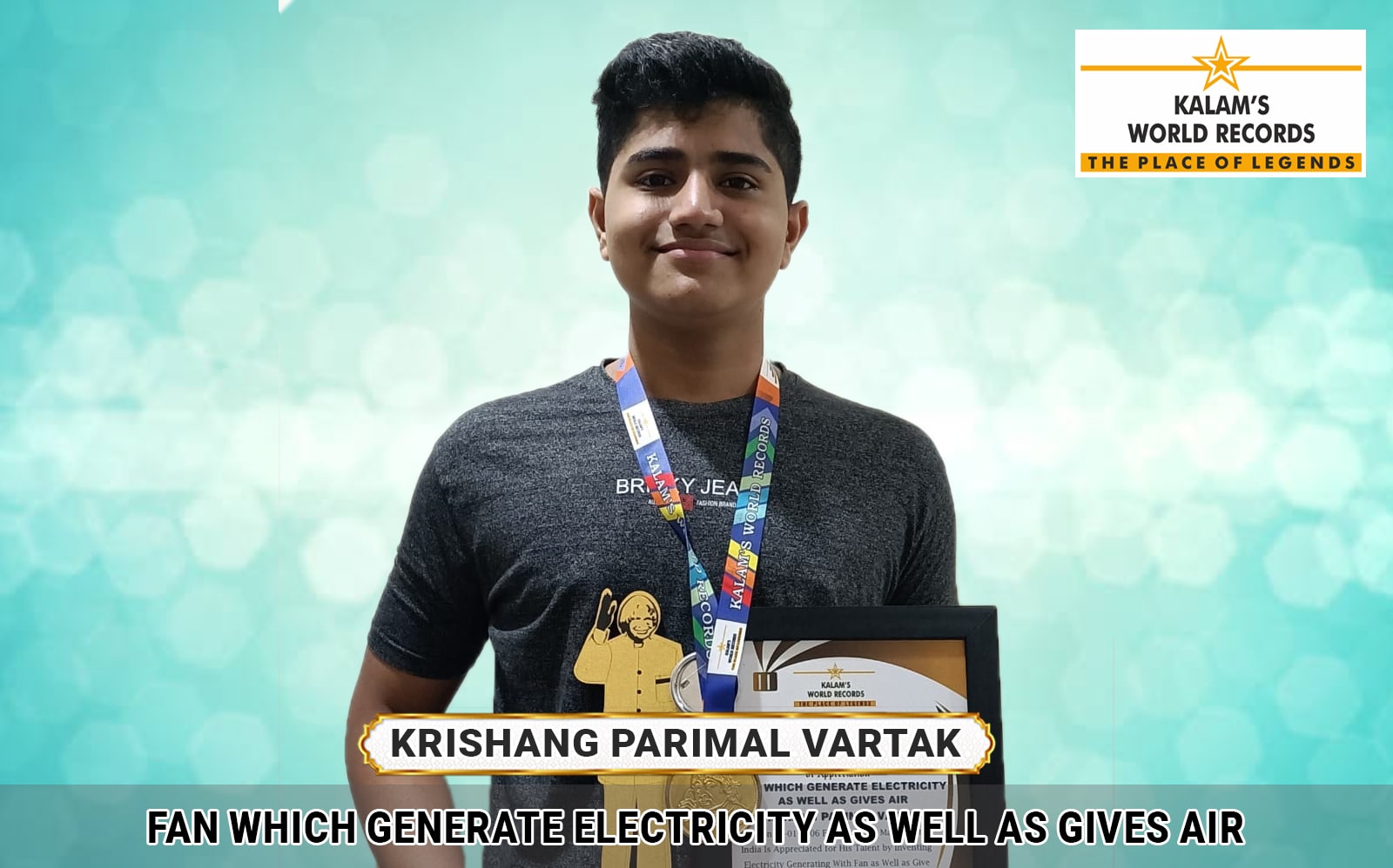 Fan Which Generate Electricity as Well as Gives Air | Kalams World Records
