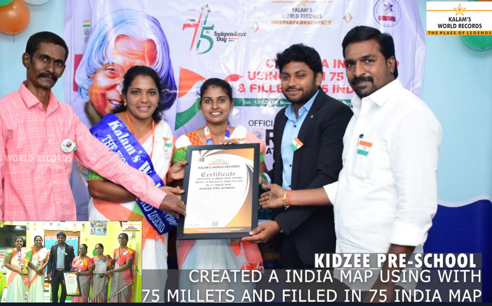 Created a India Map Using With 75 Millets and Filled in 75 India Map ...