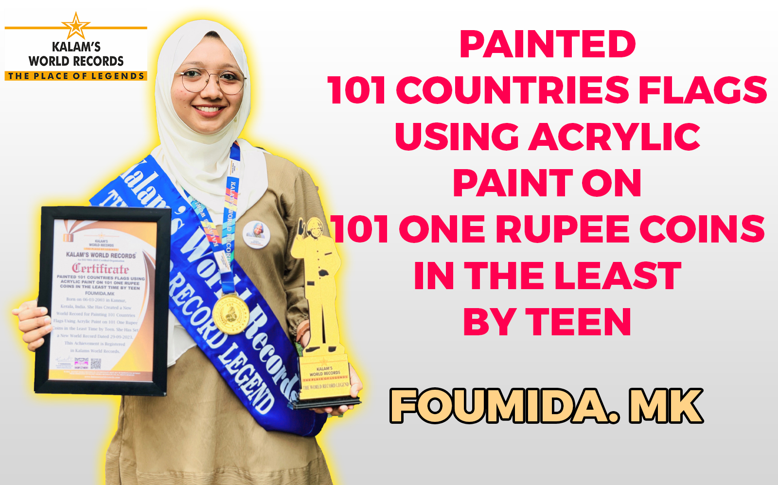 Painted 101 Countries Flags Using Acrylic Paint On 101 One Rupee Coins ...