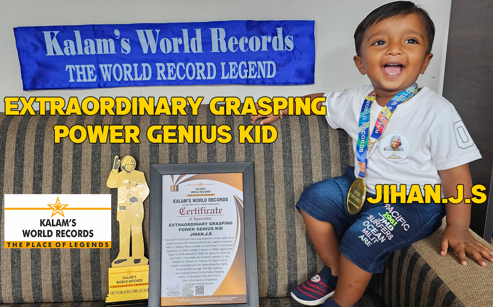 Extraordinary Grasping Power Genius Kid - Kalams World Records