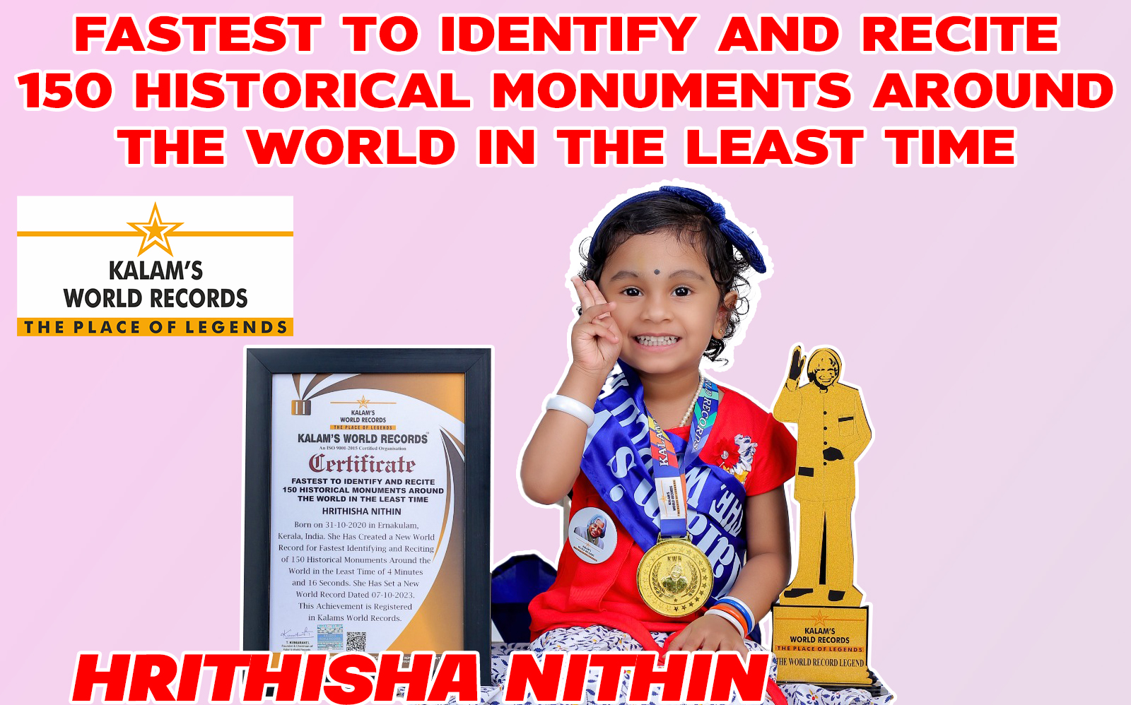 Fastest To Identify And Recite 150 Historical Monuments Around The ...