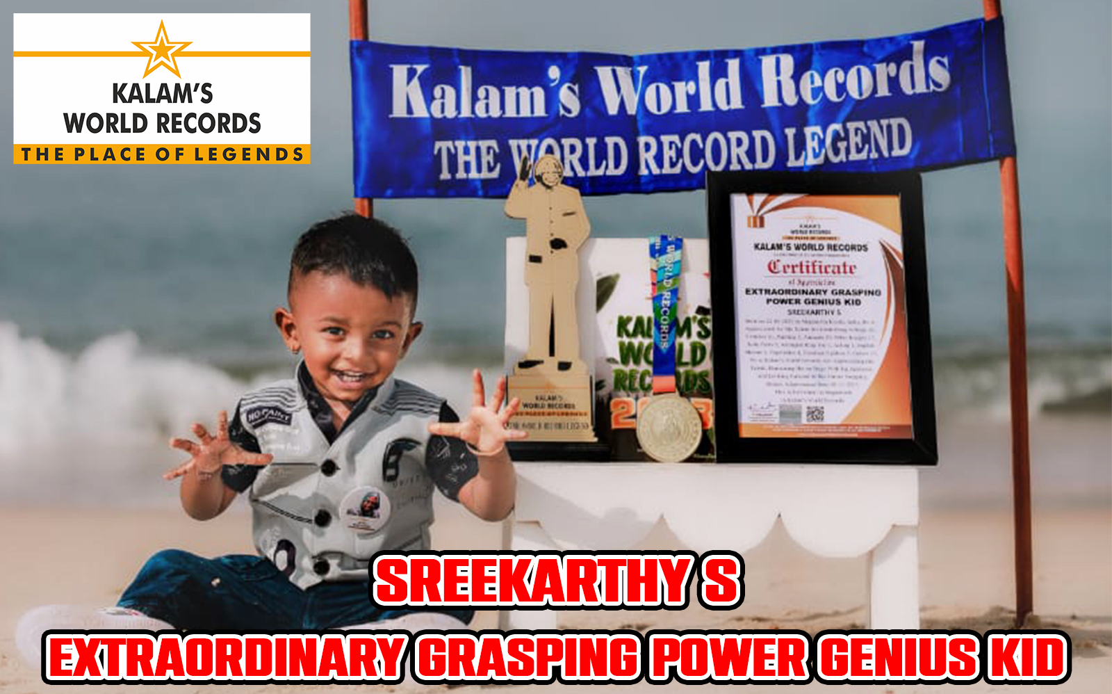 Extraordinary Grasping Power Genius Kid - Kalams World Records