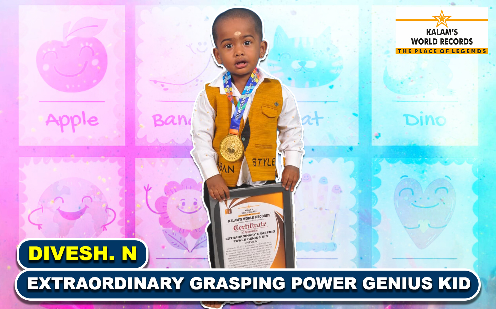 Extraordinary Grasping Power Genius Kid - Kalams World Records