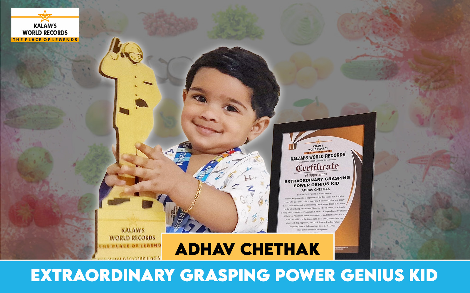 Extraordinary Grasping Power Genius Kid - Kalams World Records