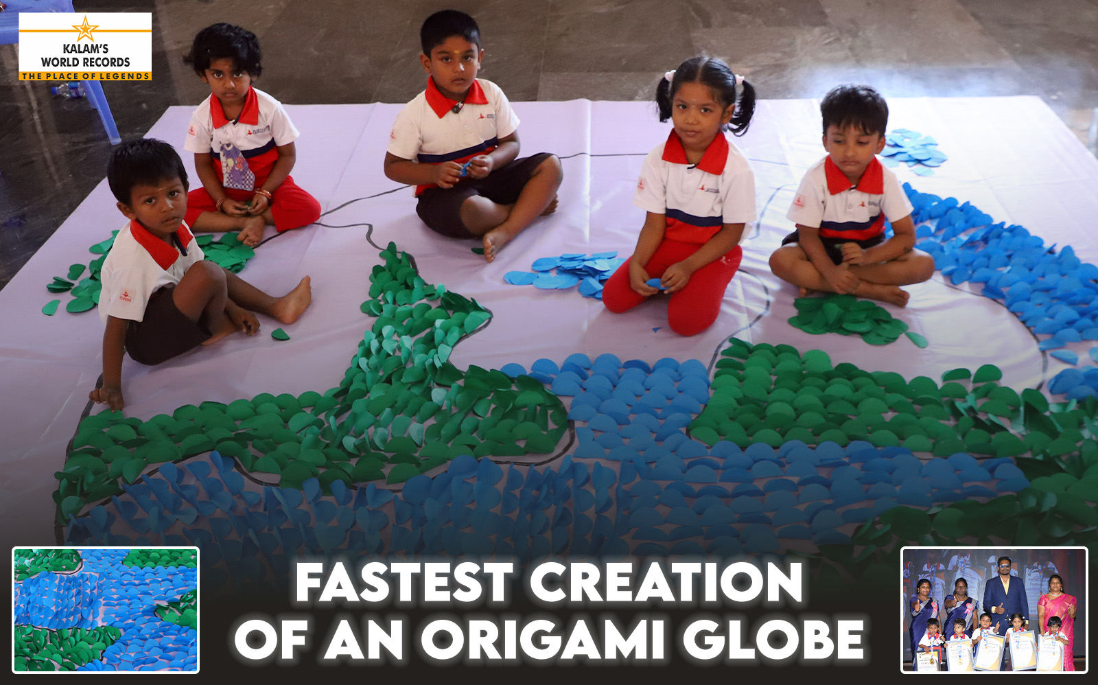 Fastest Creation of an Origami Globe - Kalams World Records