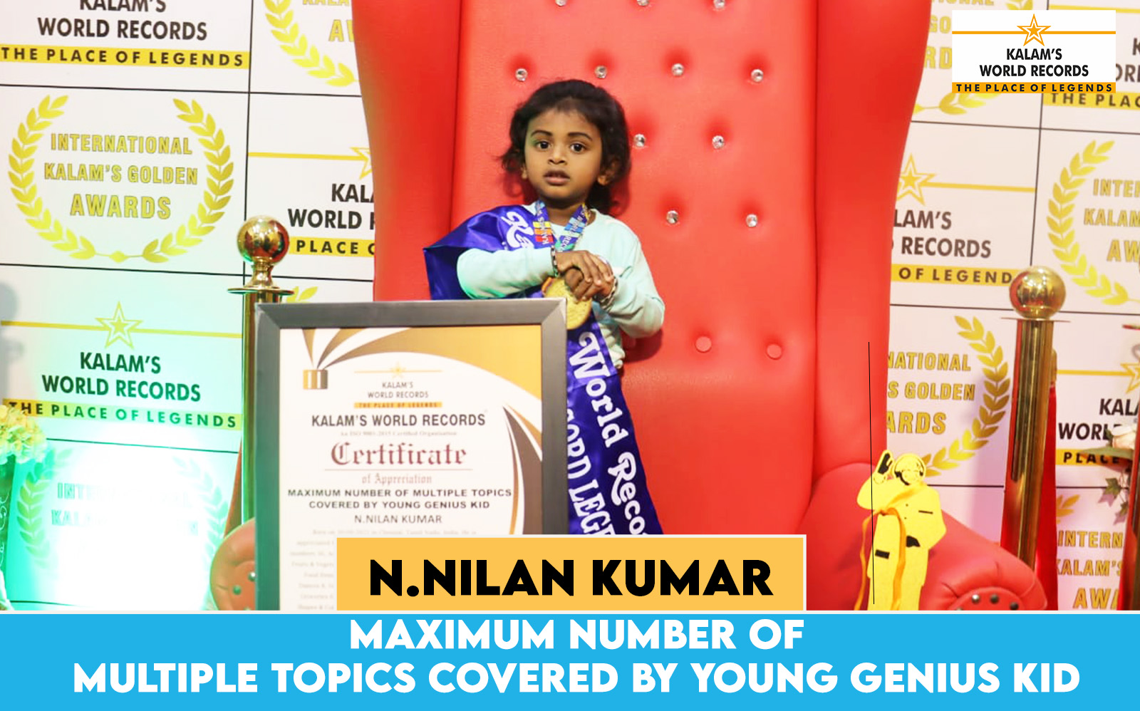 Maximum Number of Multiple Topics Covered by Young Genius Kid - Kalams ...