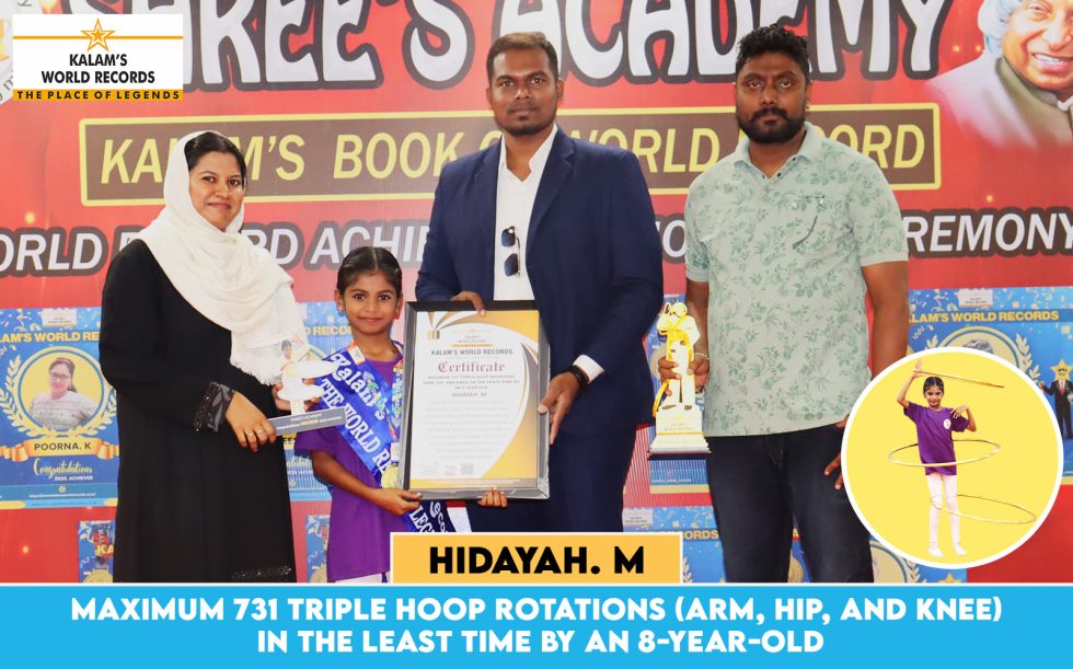 Maximum 731 Triple Hoop Rotations (Arm, Hip, and Knee) in the Least ...