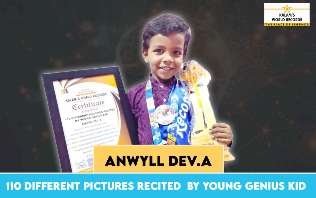 110 Different Pictures Recited by Young Genius Kid - Kalams World Records
