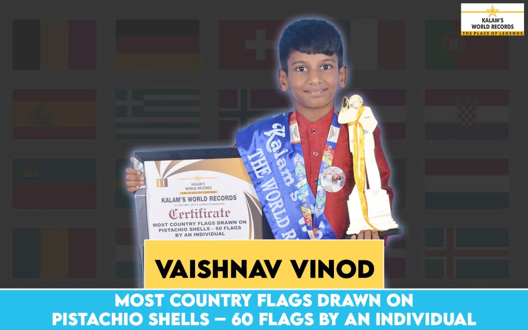 Most Country Flags Drawn on Pistachio Shells – 60 Flags by an ...