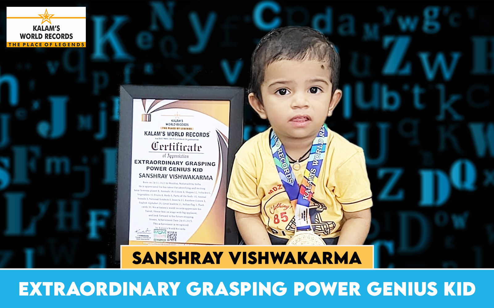Extraordinary Grasping Power Genius Kid - Kalams World Records