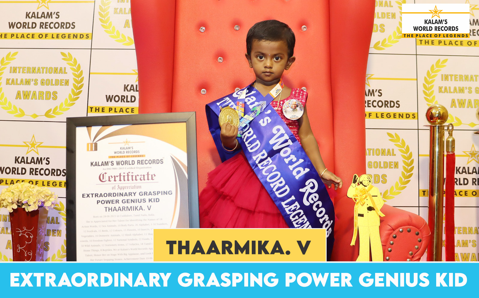 Extraordinary Grasping Power Genius Kid - Kalams World Records