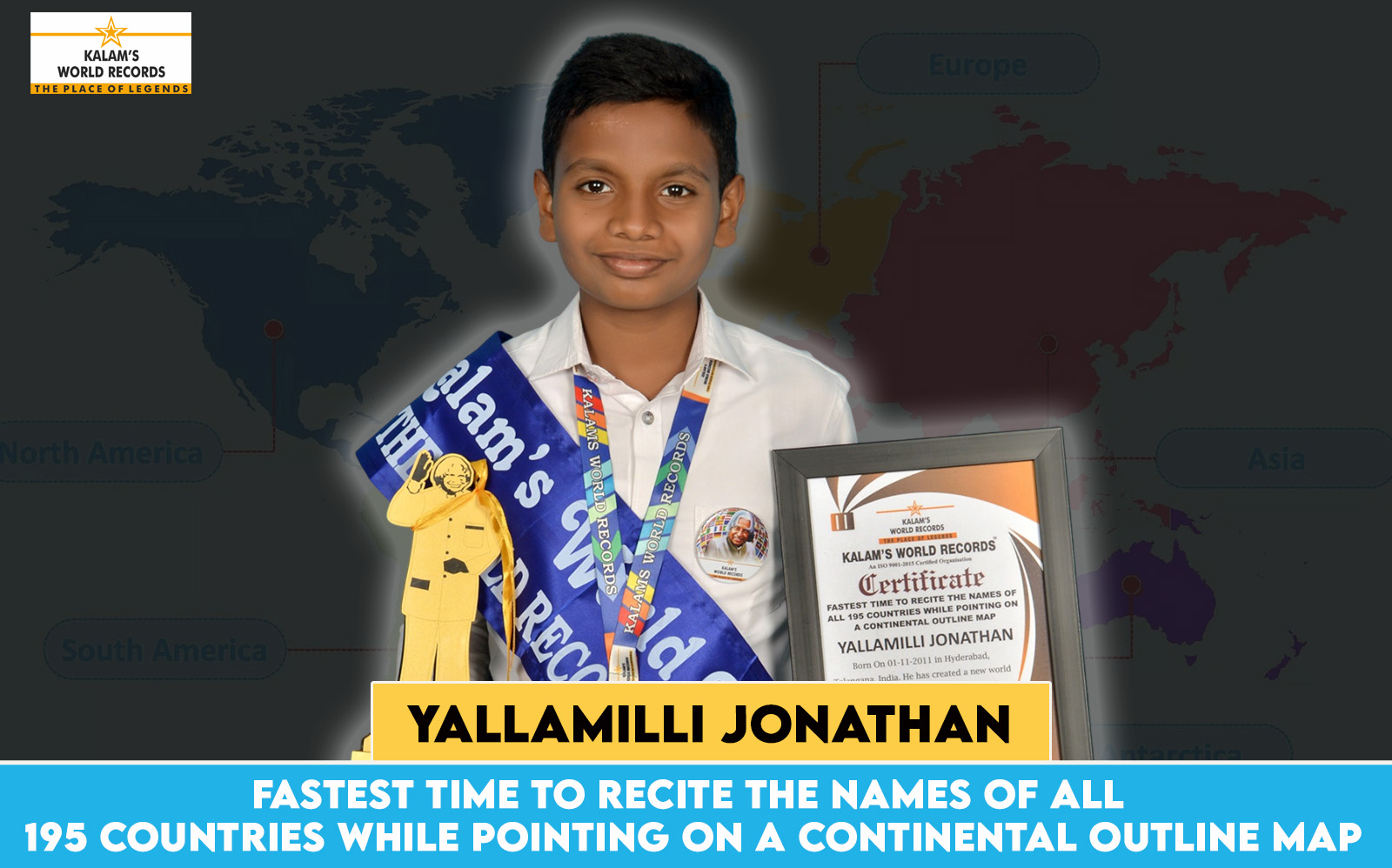 Fastest Time to Recite the Names of All 195 Countries While Pointing on ...