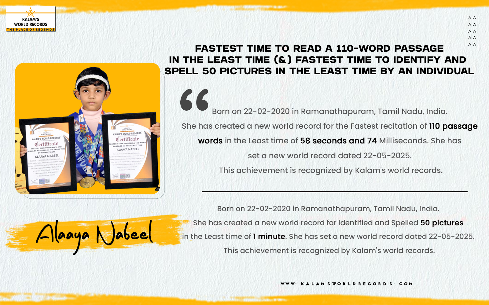 Fastest Time to Read a 110-word Passage in the Least Time (&) Fastest ...