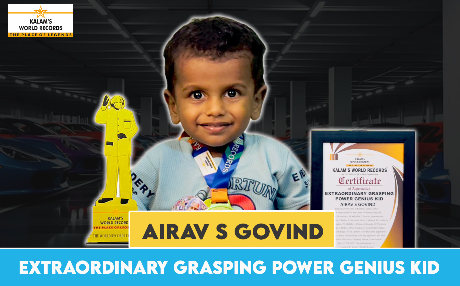 Extraordinary Grasping Power Genius Kid - Kalams World Records