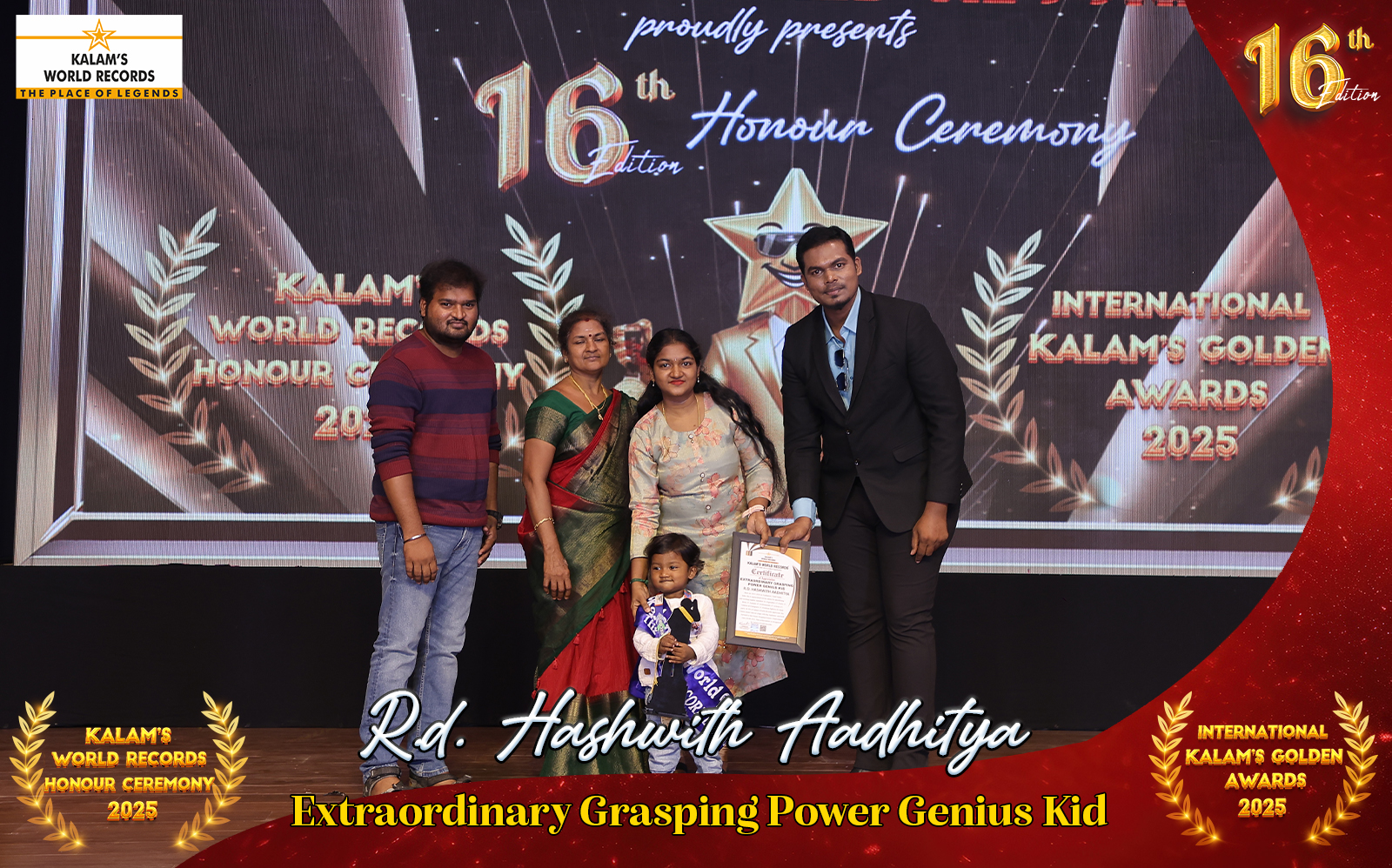 EXTRAORDINARY GRASPING POWER GENIUS KID - Kalams World Records
