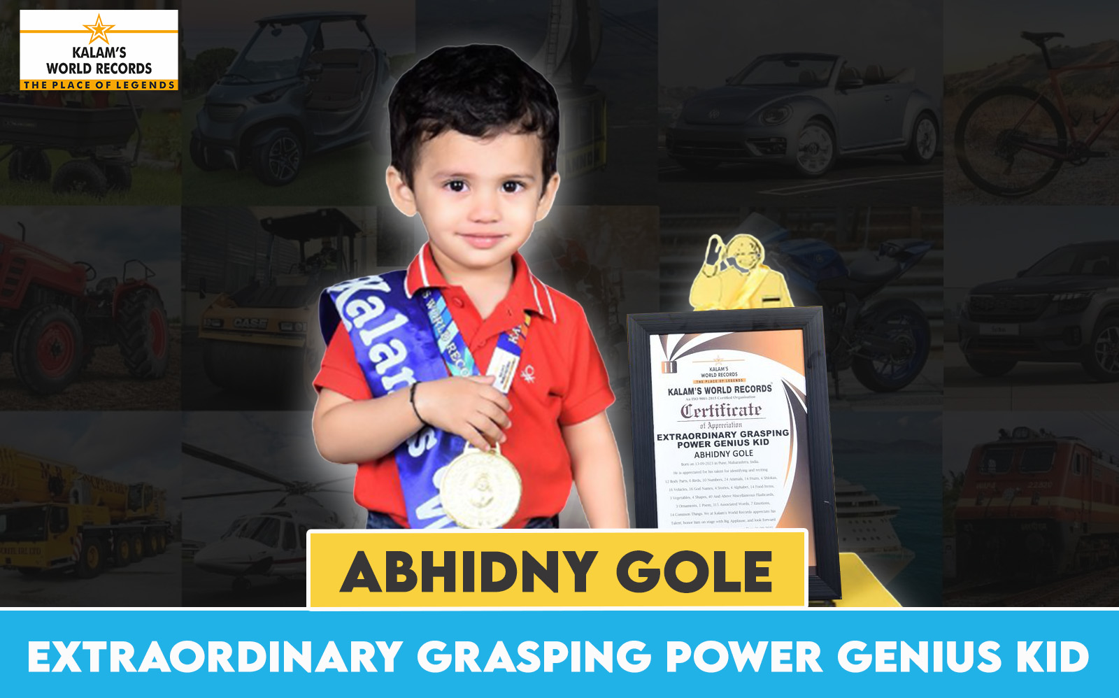 Extraordinary Grasping Power Genius Kid - Kalams World Records