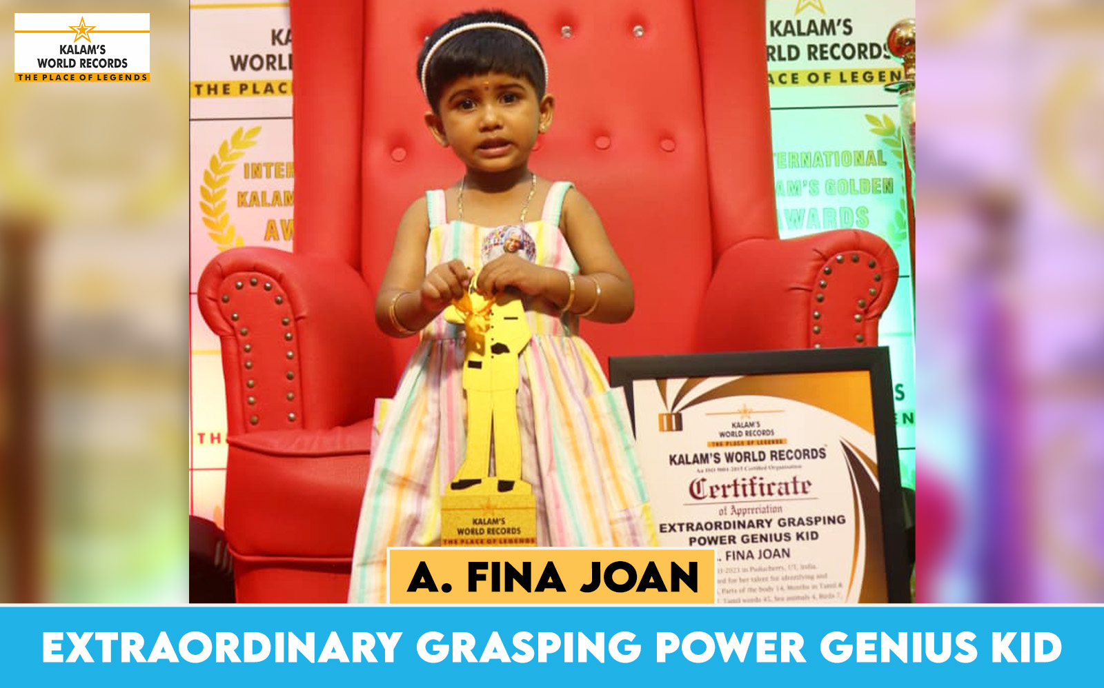Extraordinary Grasping Power Genius Kid - Kalams World Records