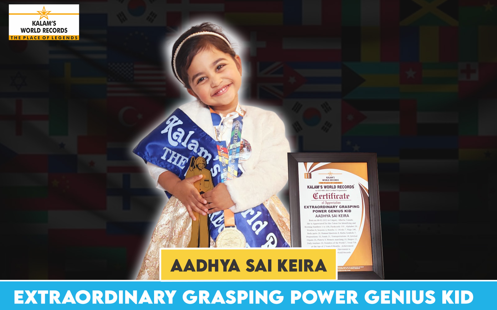 Extraordinary Grasping Power Genius Kid - Kalams World Records
