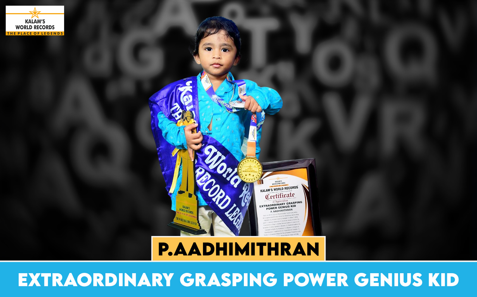 Extraordinary Grasping Power Genius Kid - Kalams World Records