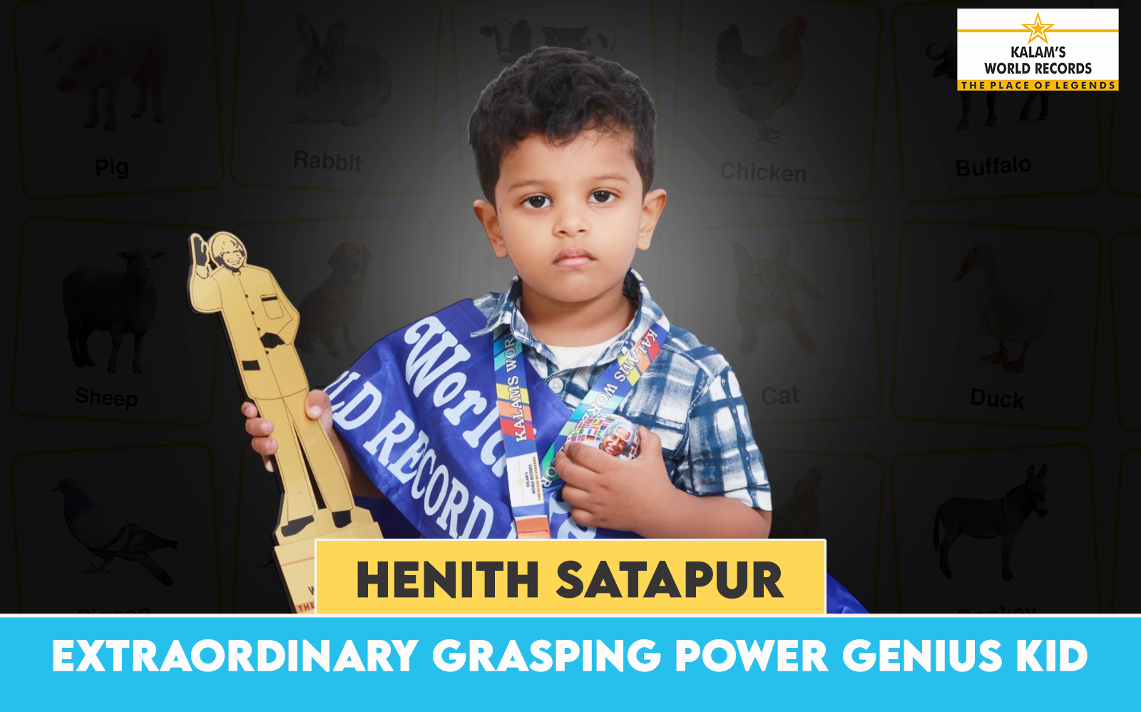 EXTRAORDINARY GRASPING POWER GENIUS KID - Kalams World Records