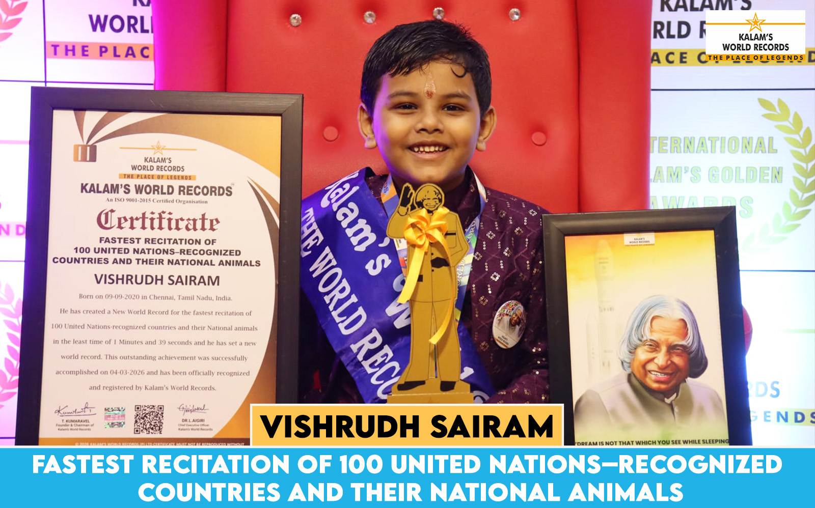 Fastest Recitation of 100 United Nations–recognized Countries and Their ...